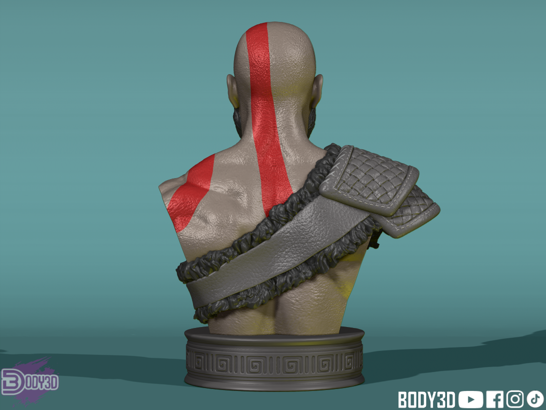 Free STL file Kratos Bust 👤・3D printable model to download・Cults